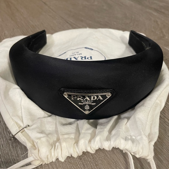 Prada | Accessories | Prada Black Hair Accessory Headband | Poshmark